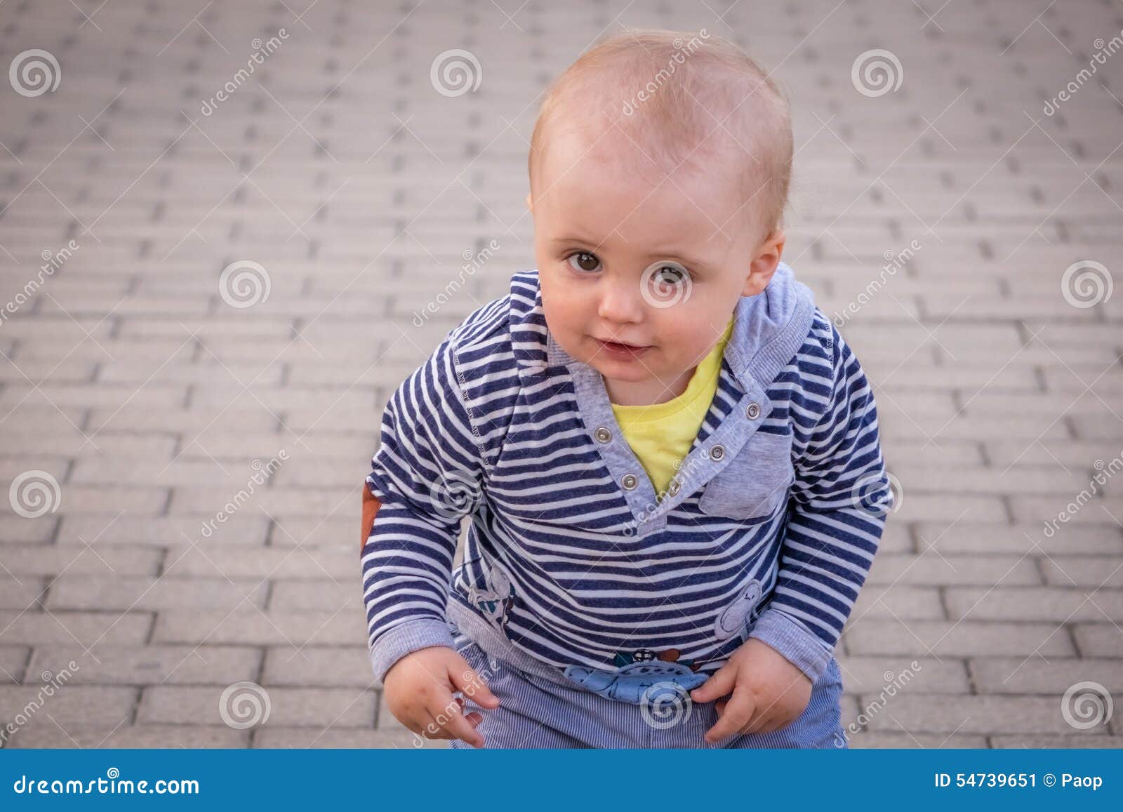 Happy little boy on a walk stock image. Image of learning - 54739651