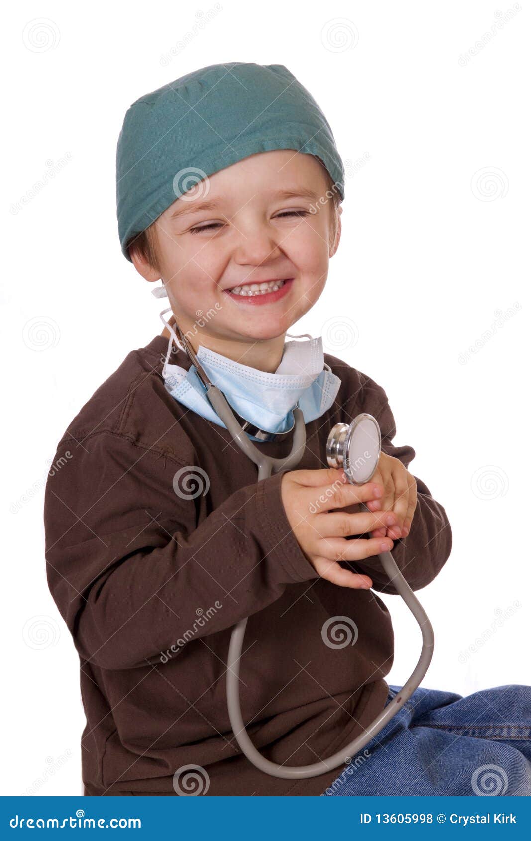 Happy little doctor stock photo. Image of learn, male - 13605998