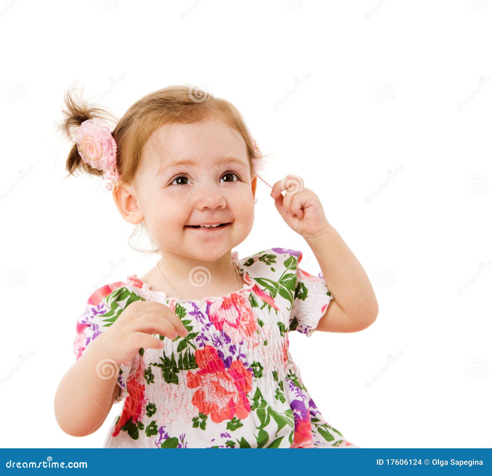 Happy little girl stock photo. Image of happy, expression - 17606124