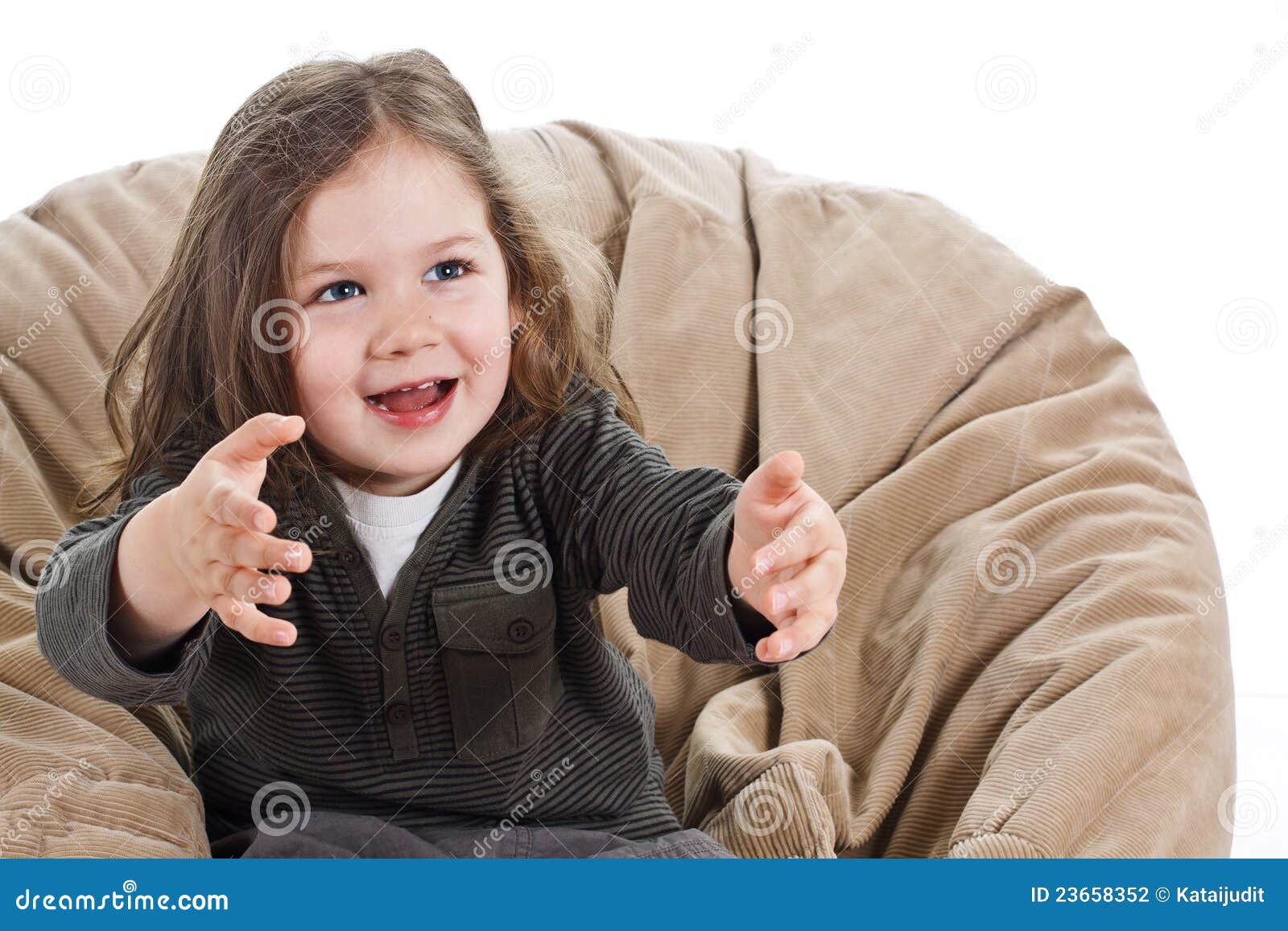 Happy little girl stock photo. Image of joyful, childhood - 23658352