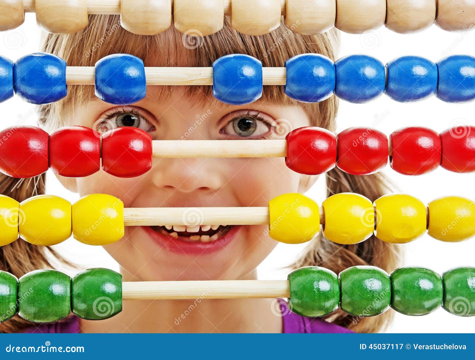 Happy little girl counting stock image. Image of enjoy - 45037117