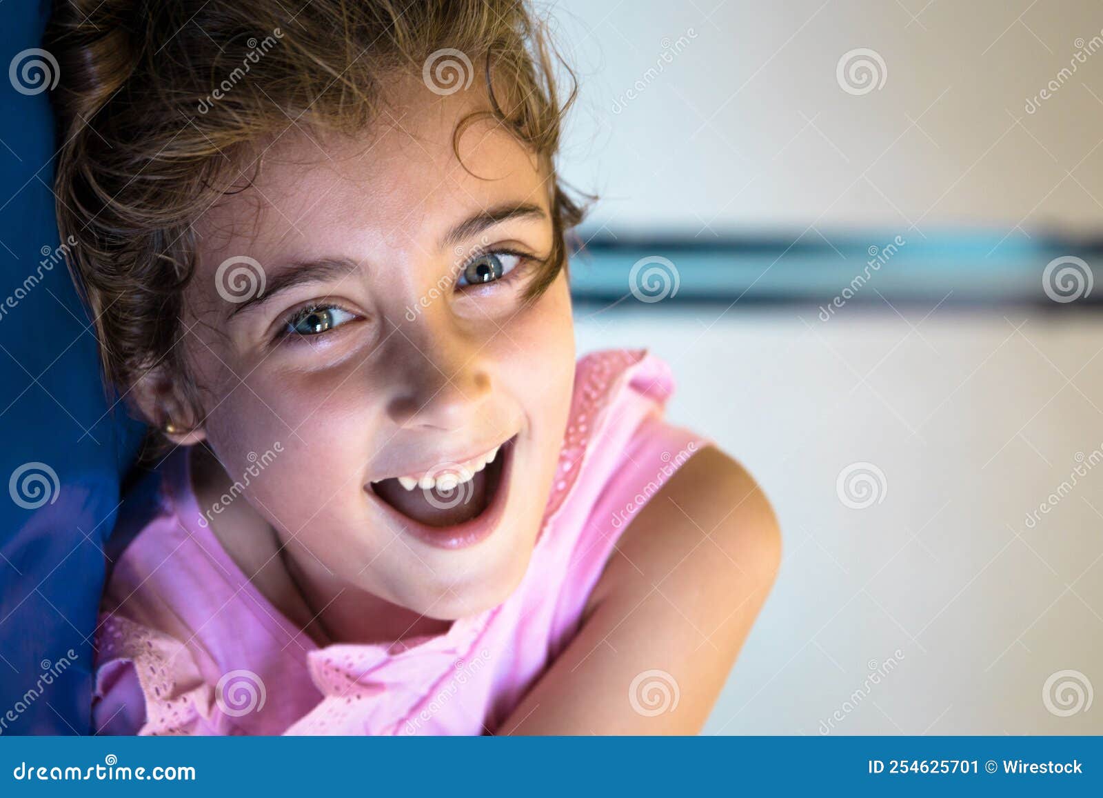 And Happy Little Girl Getting Ready for the School Stock Image - Image ...