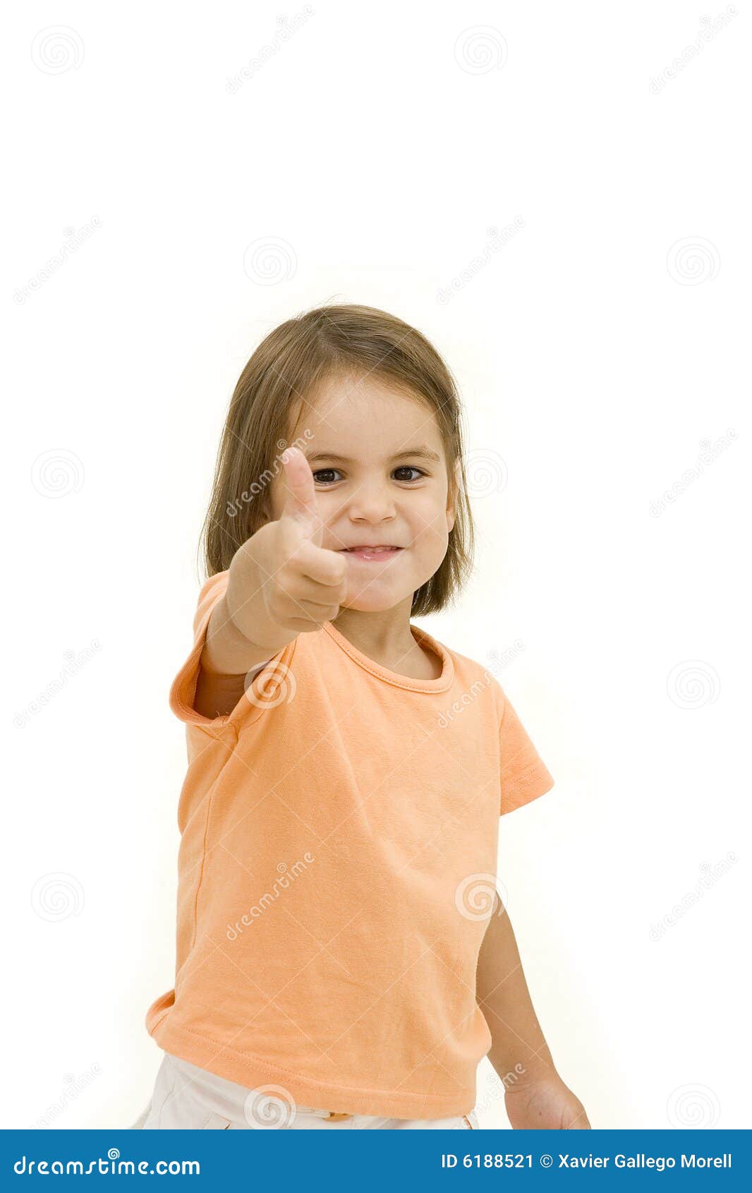 Happy Little Girl Giving Ok Stock Image - Image of fingers, blessing ...