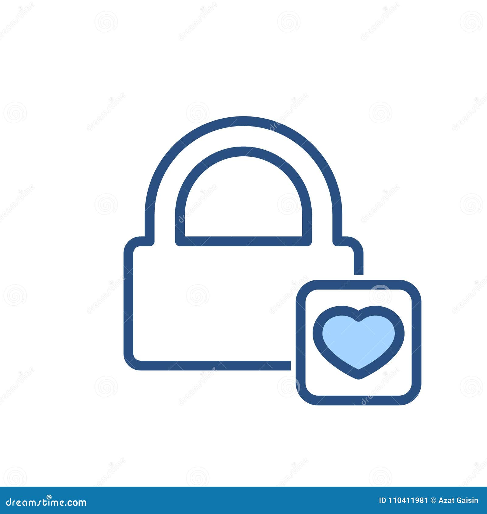 Happy Lock Love Security Icon Stock Vector - Illustration of background ...