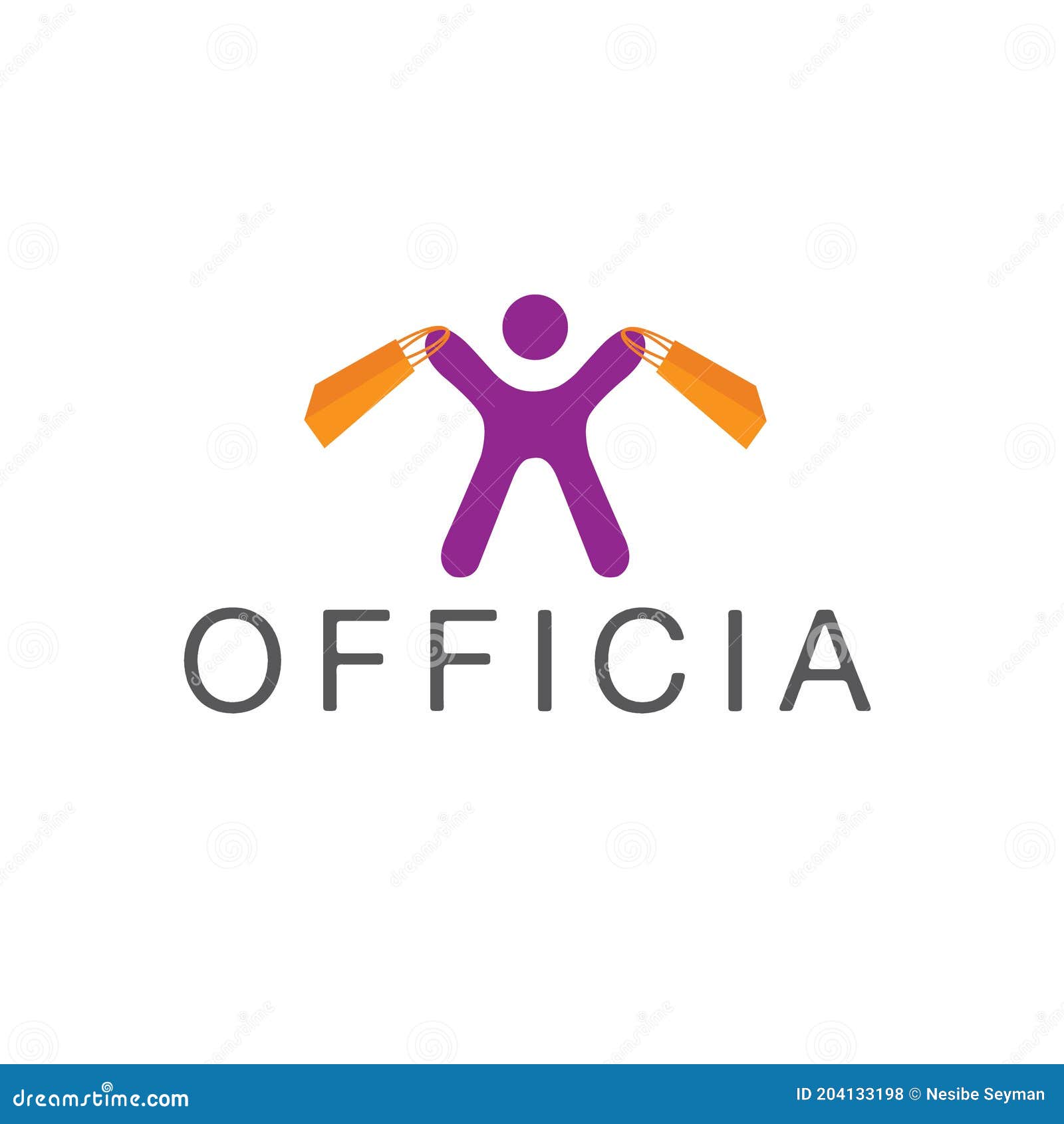 Happy Logo Template, Illustration, White Background Stock Vector ...