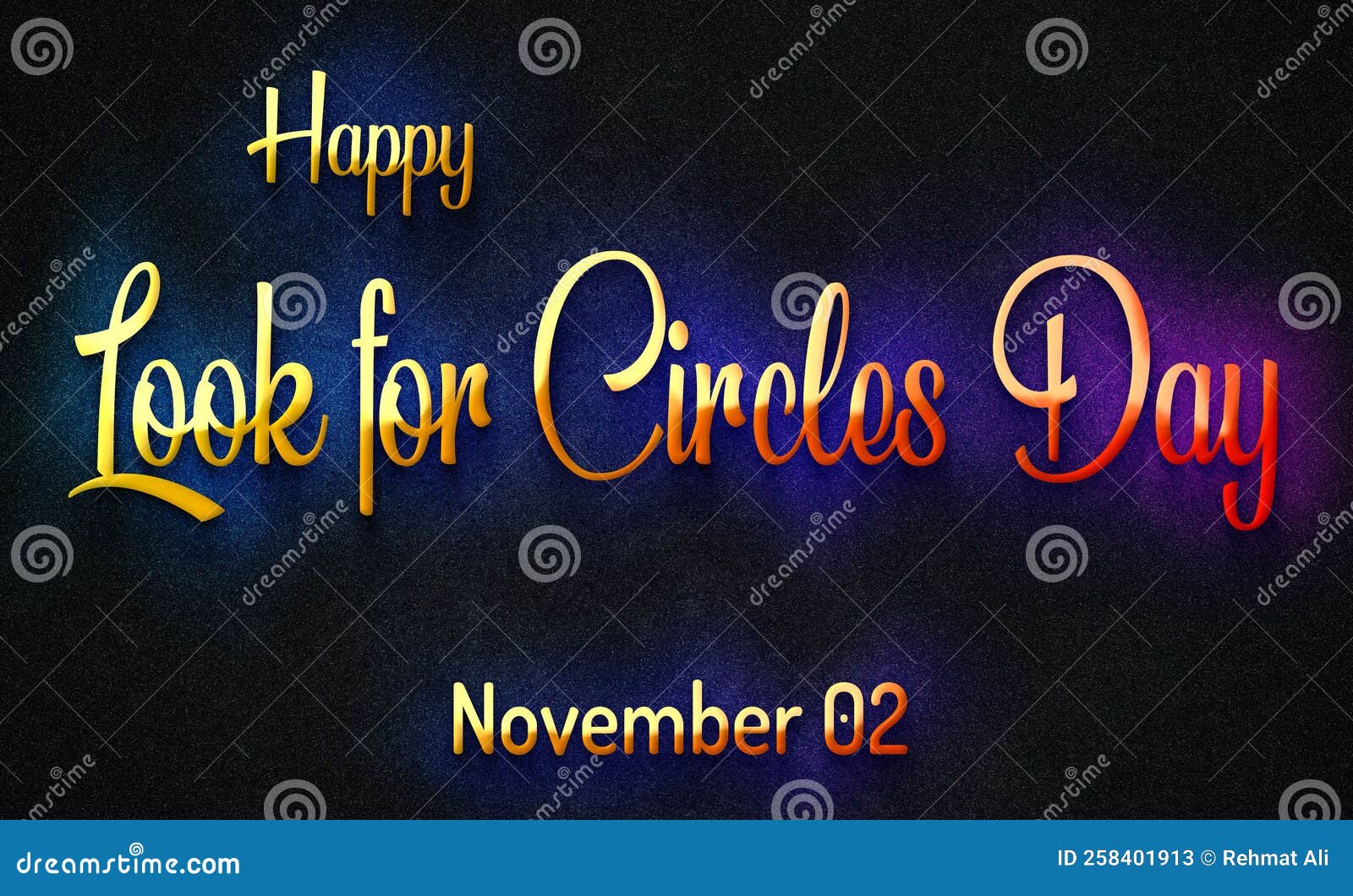 Happy Look for Circles Day, November 02. Calendar of November Retro ...