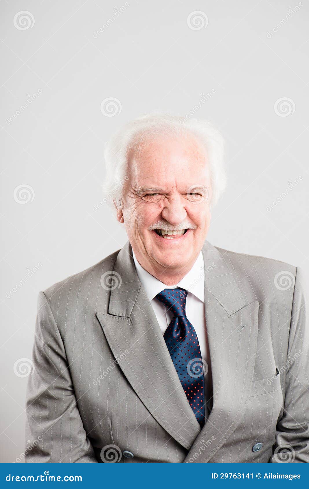 Happy Man Portrait Real People High Definition Grey Background Stock ...