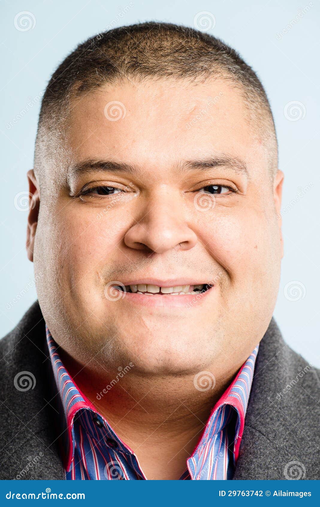 Happy Man Portrait Real People High Definition Blue Background Stock ...