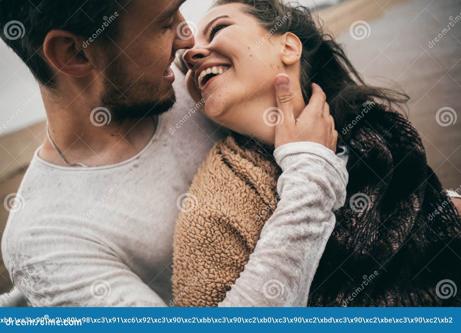 Happy lovers stock photo. Image of kiss, freedom, family - 93580112
