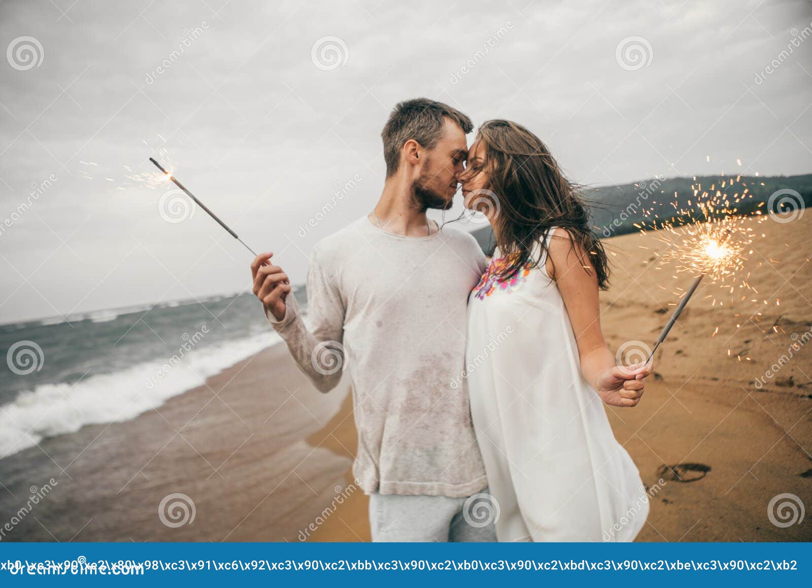Happy lovers stock photo. Image of happy, beach, emotions - 93580254