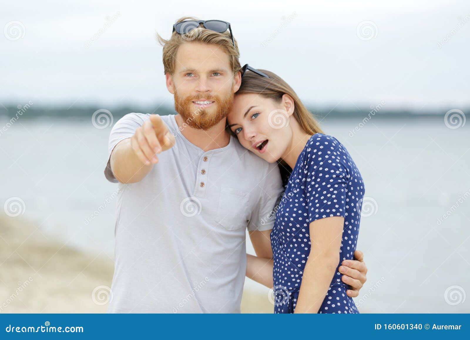 Happy loving couple in sea stock photo. Image of atlantic - 160601340