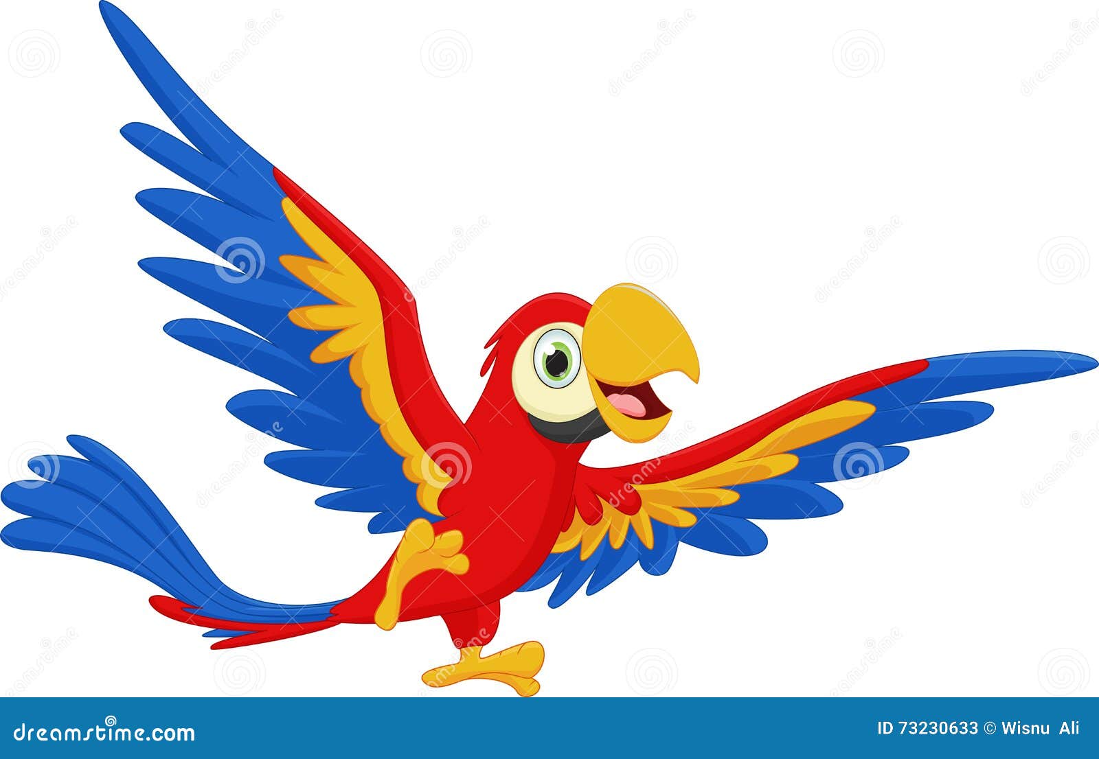 Scarlet Macaw Flying Animation