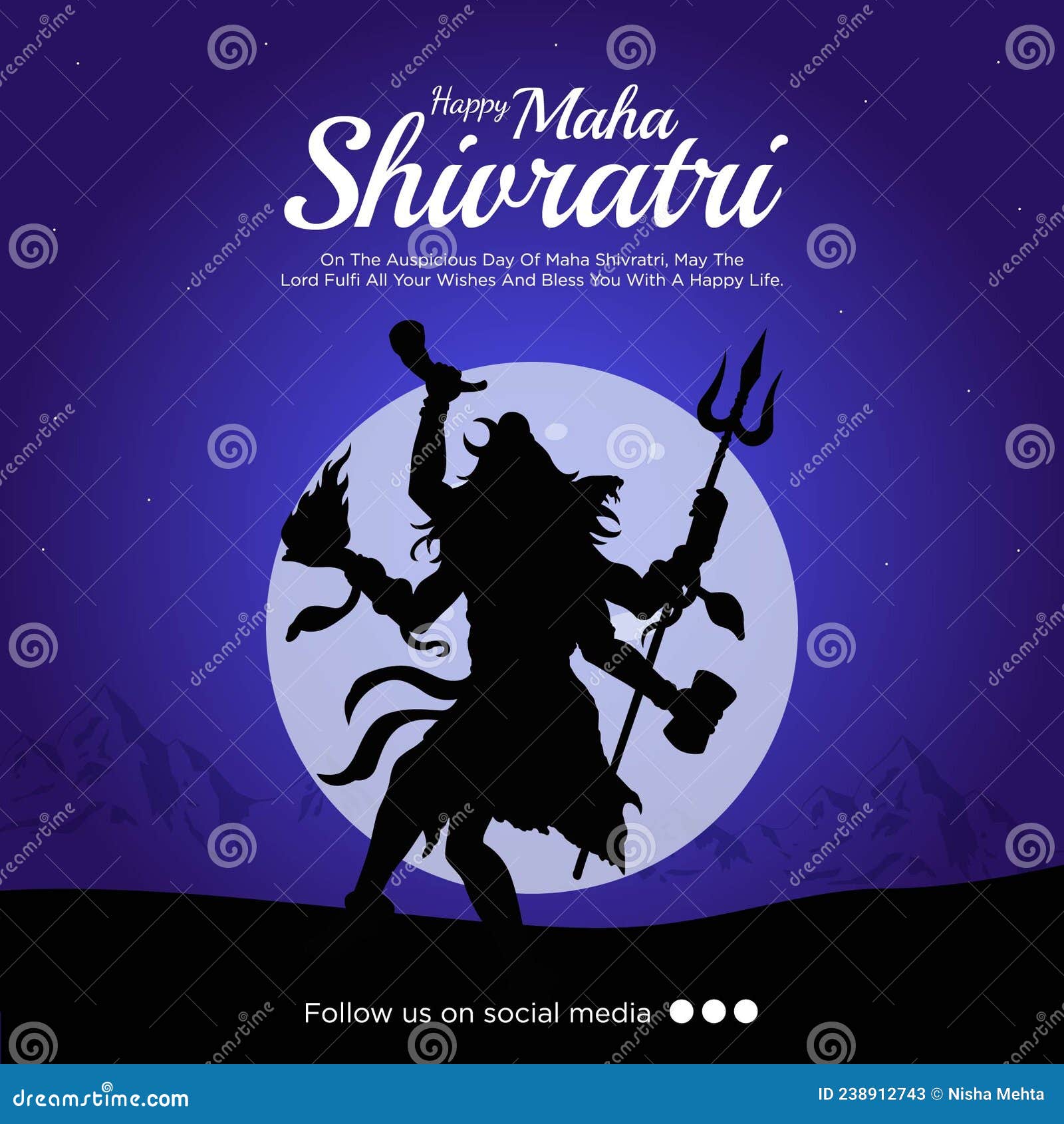Happy Maha Shivratri Banner Design Stock Vector - Illustration of ... Happy Maha Shivratri Banner Design Stock Vector - Illustration of ...