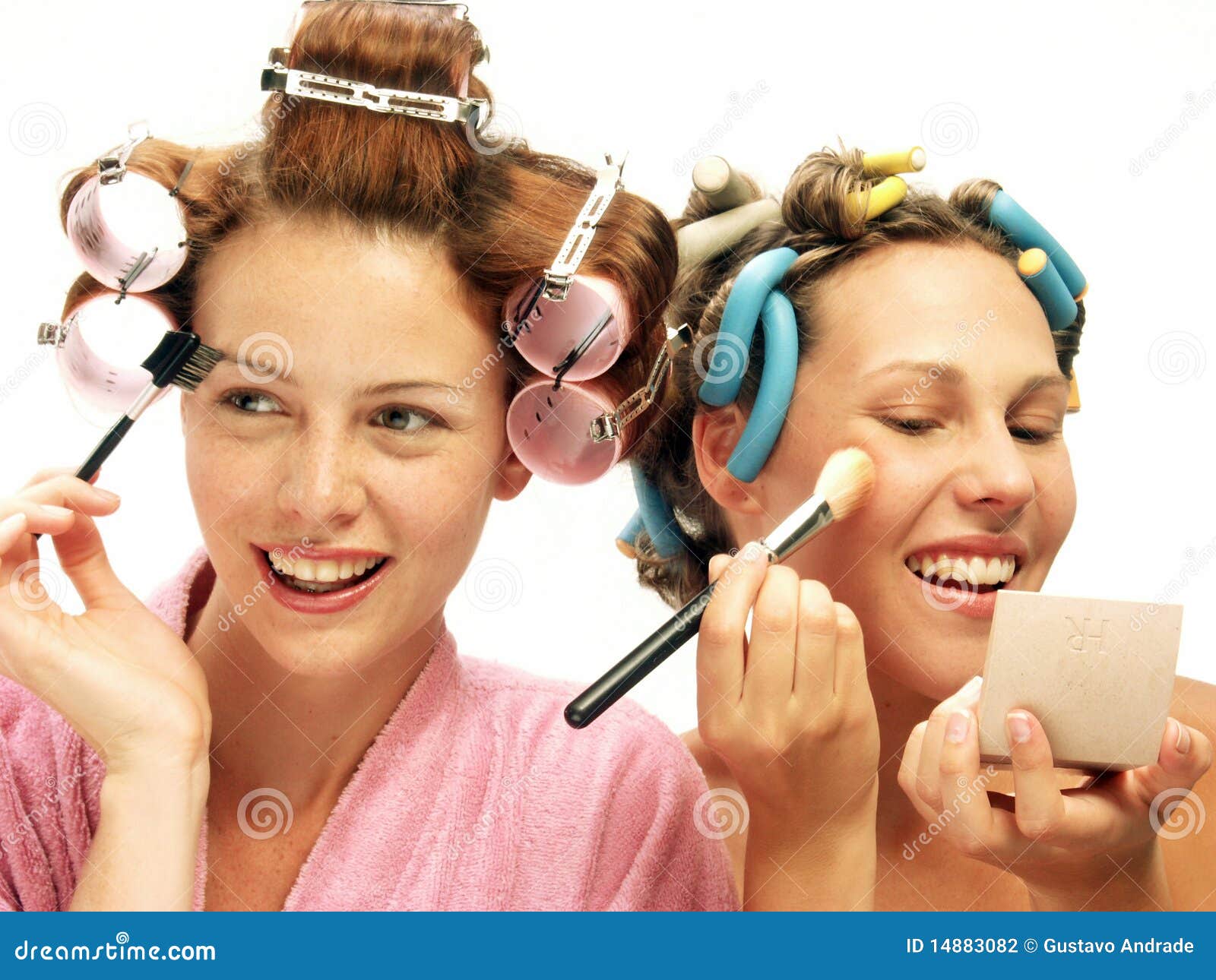 Happy makeup. stock photo. Image of beauty, coquette - 14883082