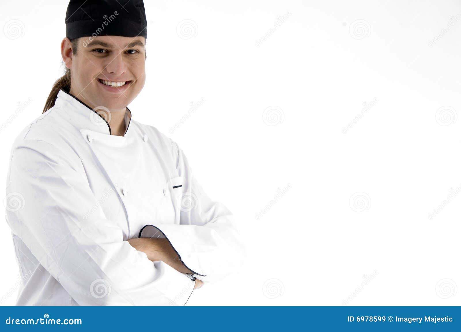 Happy Male Chef Posing in Front of Camera Stock Image - Image of ...
