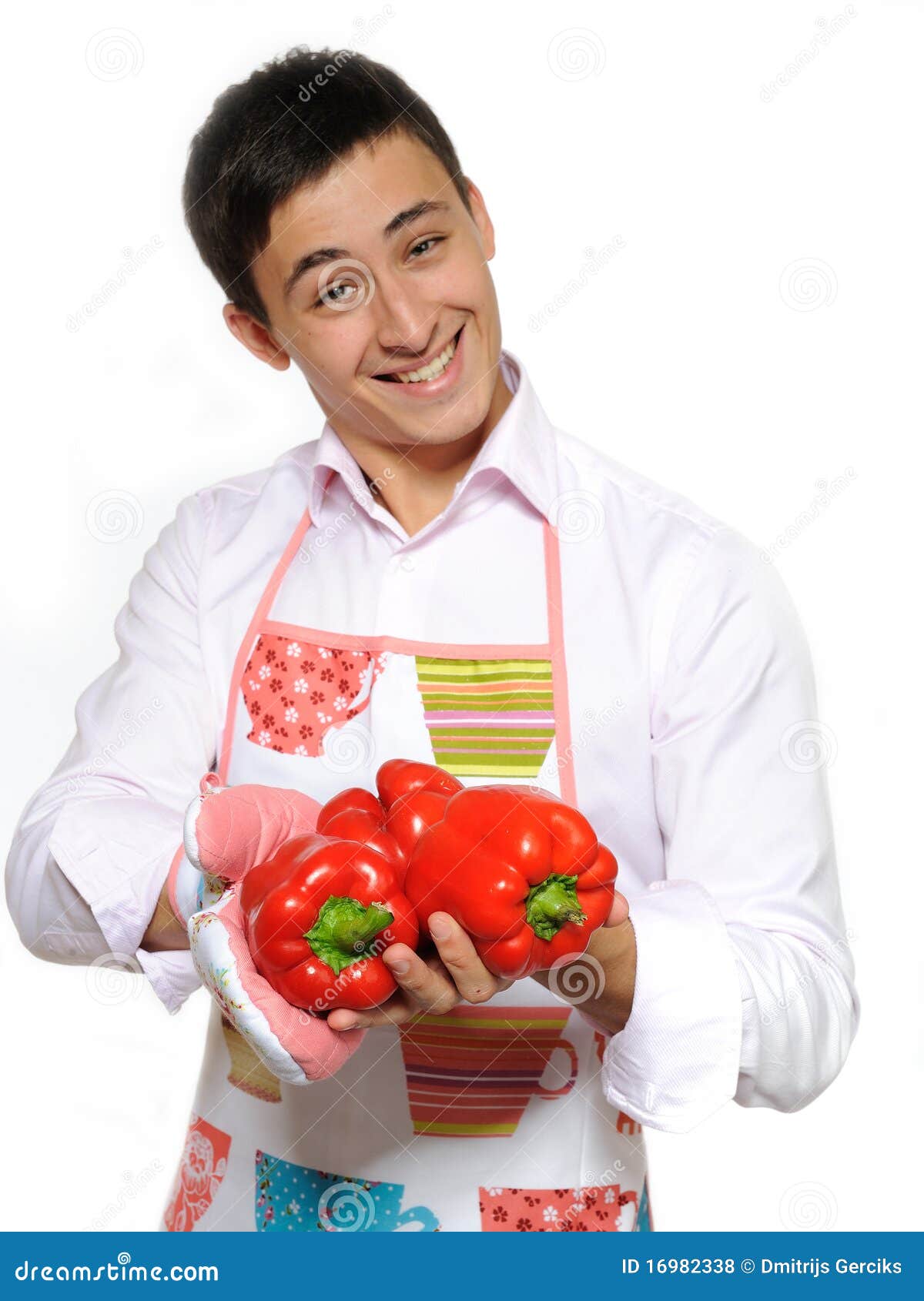Happy male cook stock photo. Image of culinary, cuisine - 16982338