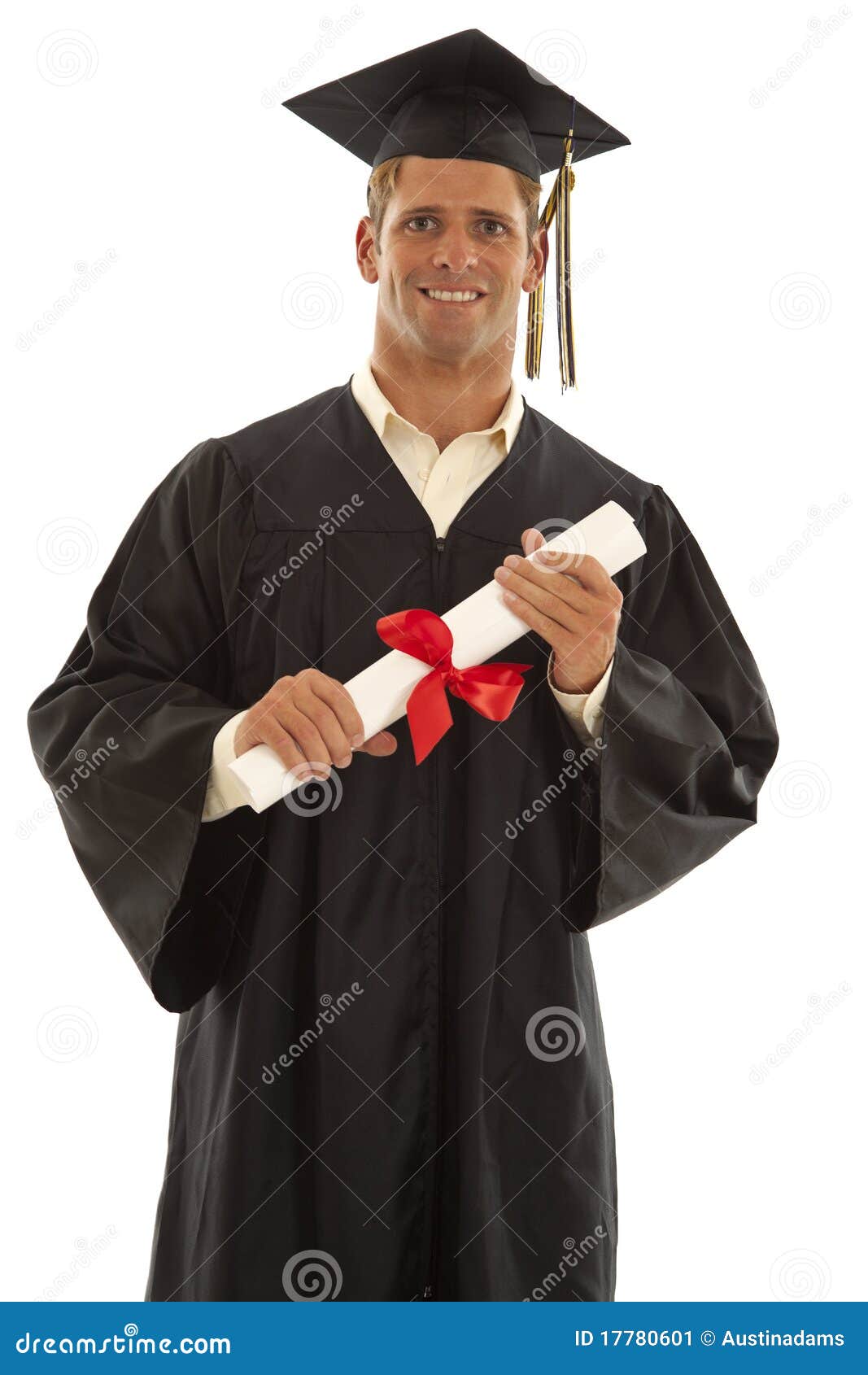 Happy male graduate stock image. Image of adult, graduation - 17780601