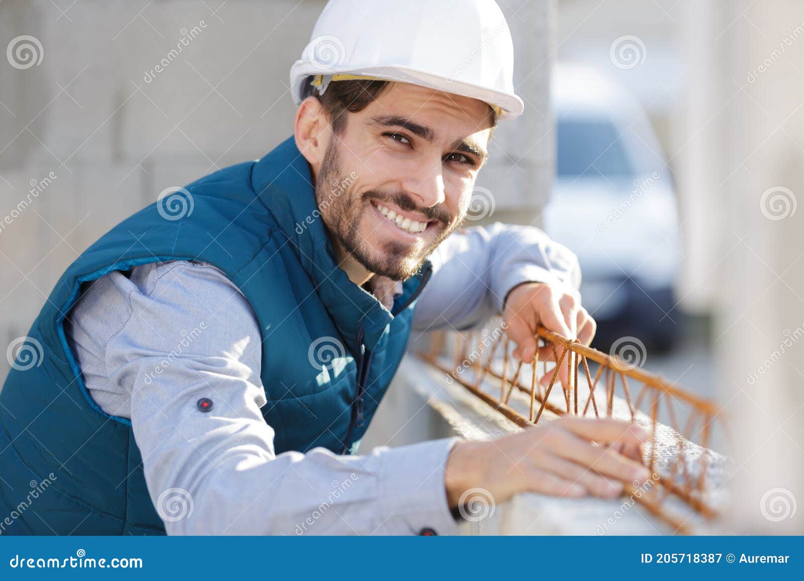 Happy Male Worker Ready To Work Stock Image - Image of improvement ...