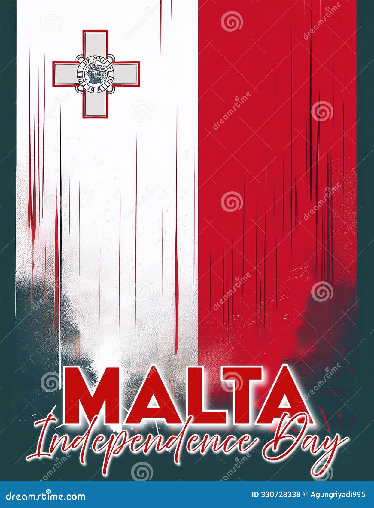 Happy Malta Independence Day Poster Design Stock Illustration ...