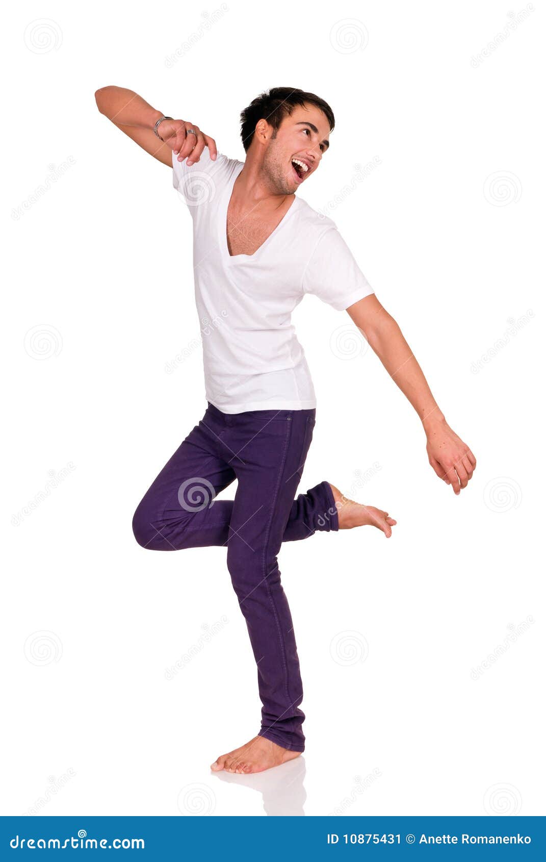 Happy man. stock image. Image of handsome, fashionable - 10875431