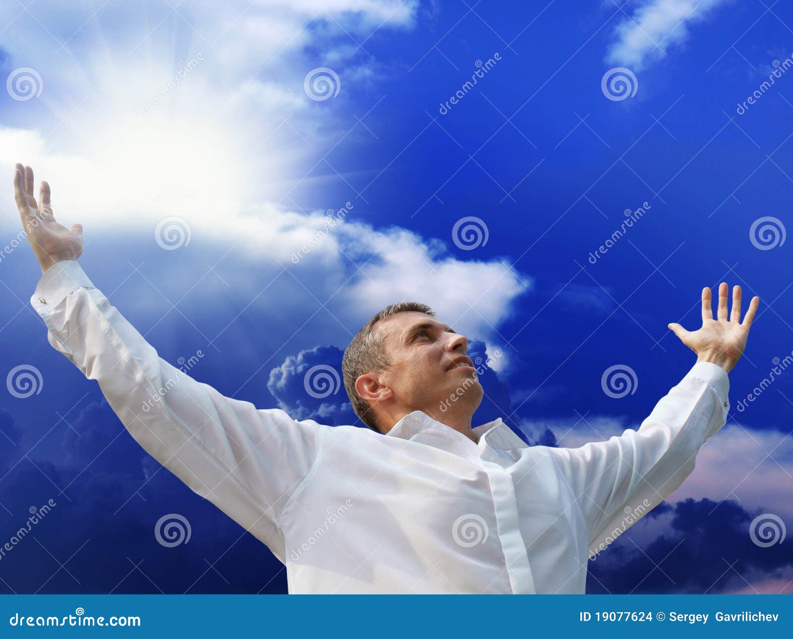 The happy man stock photo. Image of success, global, solar - 19077624