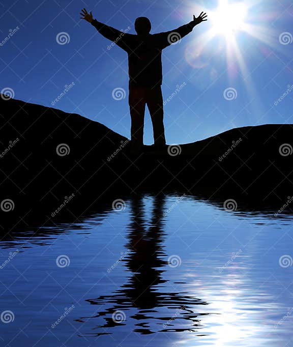 Happy man stock image. Image of life, heaven, happiness - 4030711