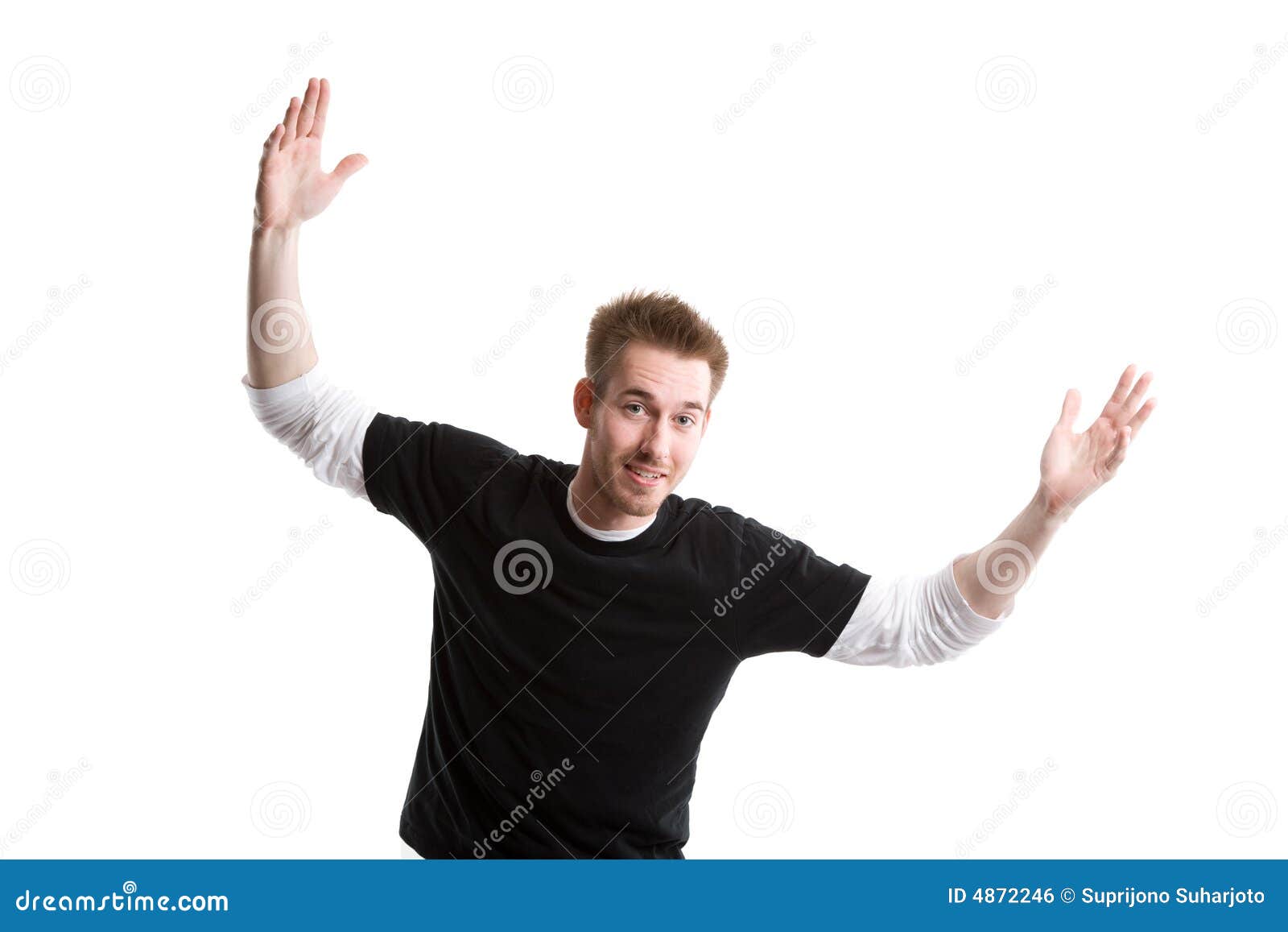 Happy man stock photo. Image of photograph, gesture, cheerful - 4872246