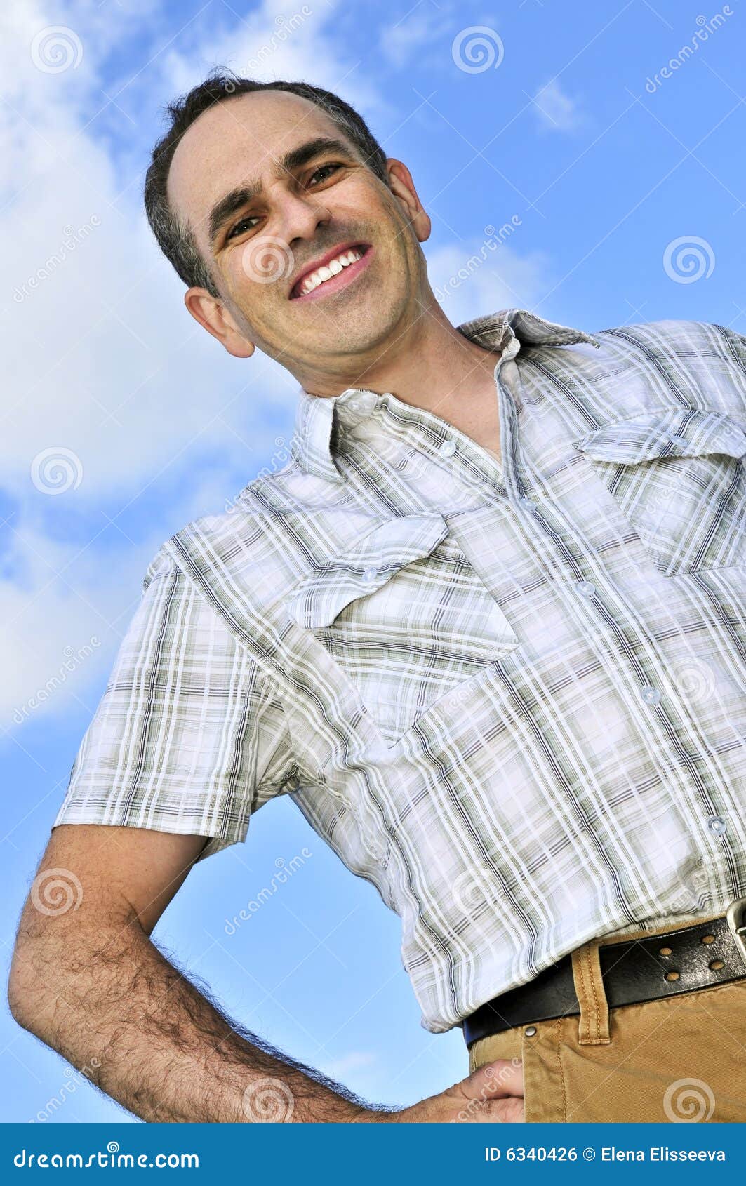 Happy man stock photo. Image of healthy, smiling, portrait - 6340426