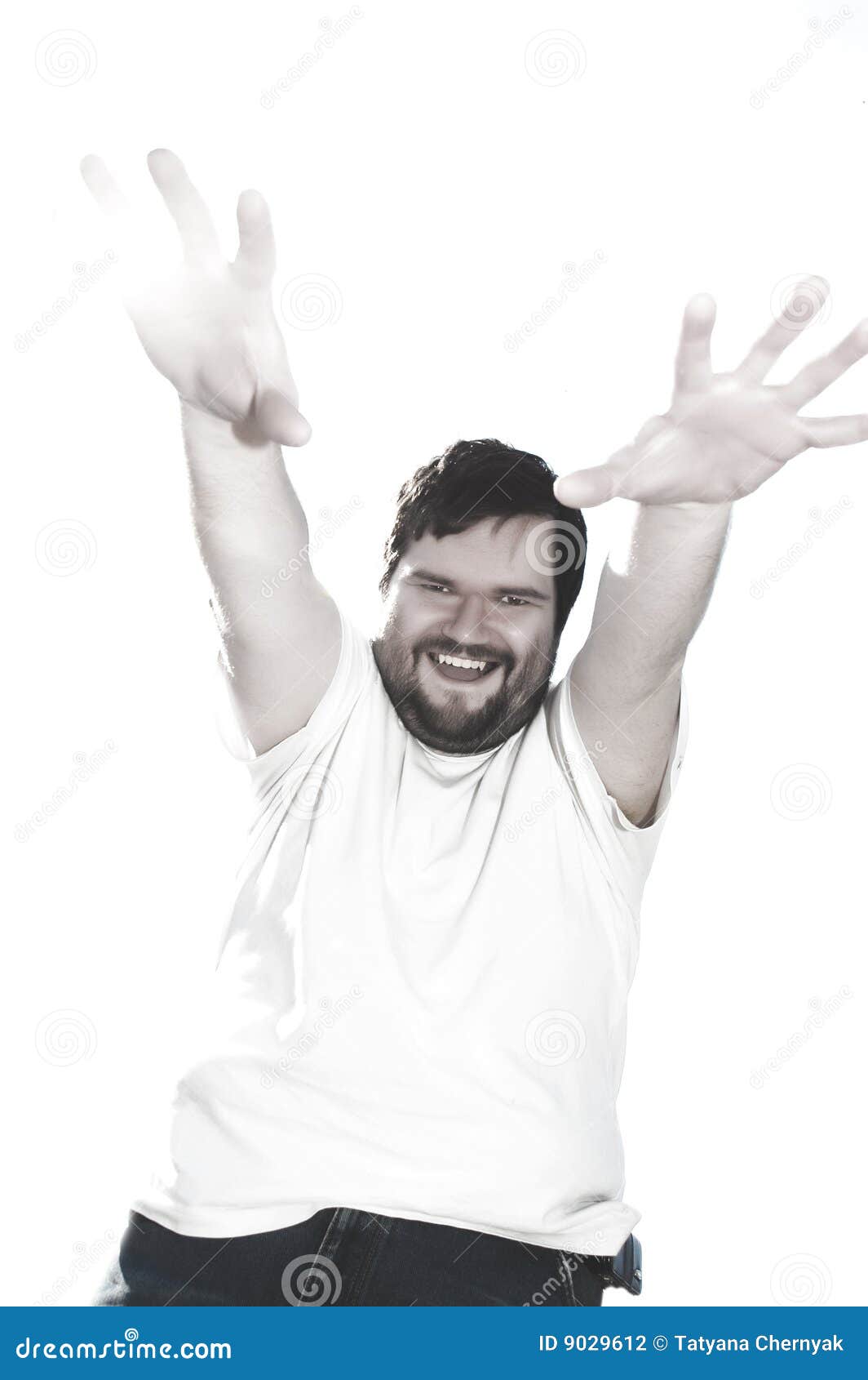 Happy Man stock photo. Image of white, person, fatness - 9029612