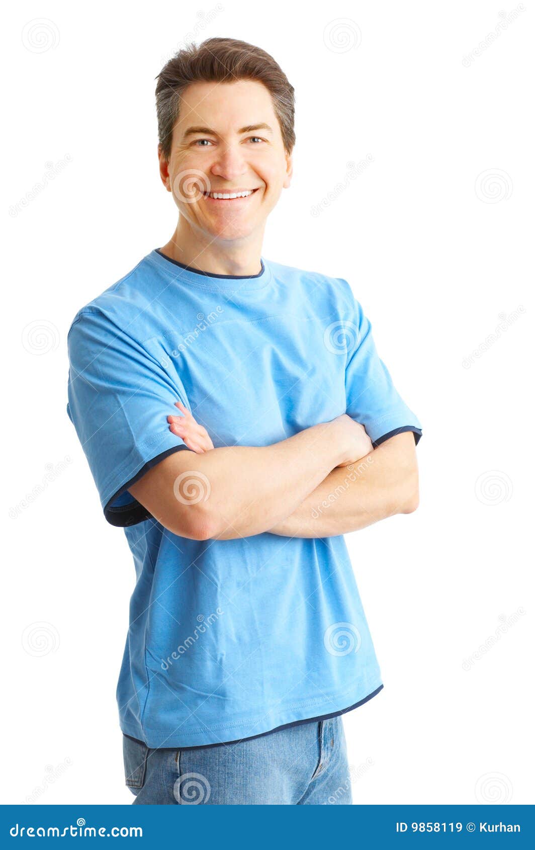 Happy man stock image. Image of fashion, male, isolate - 9858119