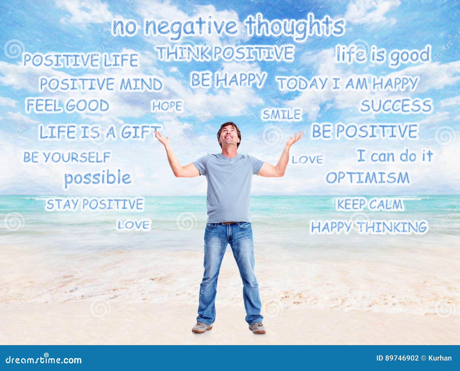 Happy Man on Abstract Design Background. Stock Photo - Image of success ...