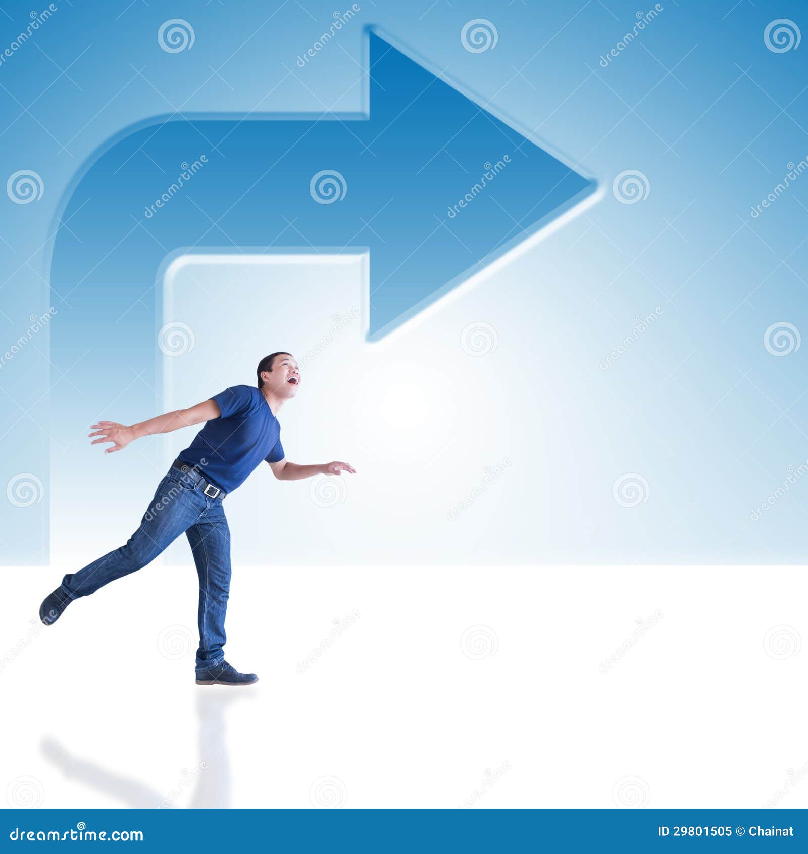 Direction stock image. Image of asian, blue, turned, angle - 29801505