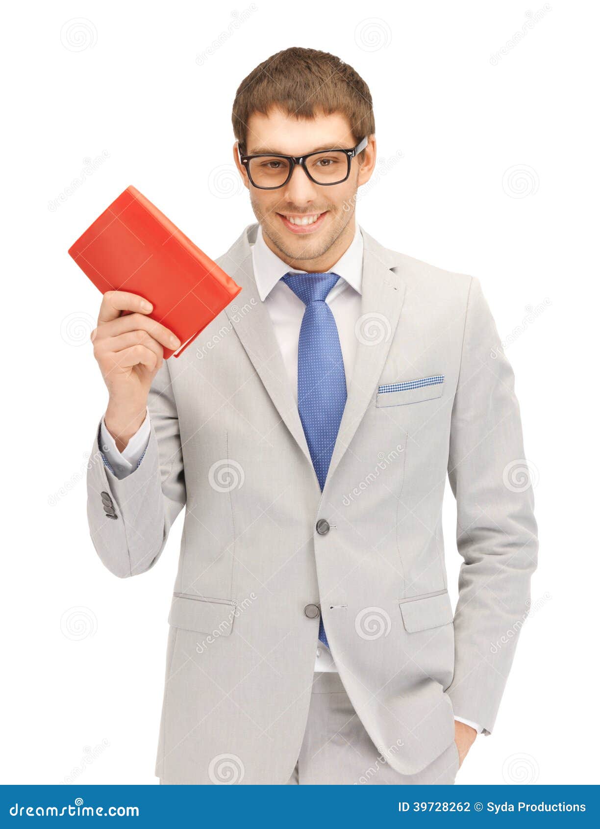 Happy man with book stock photo. Image of cool, education - 39728262