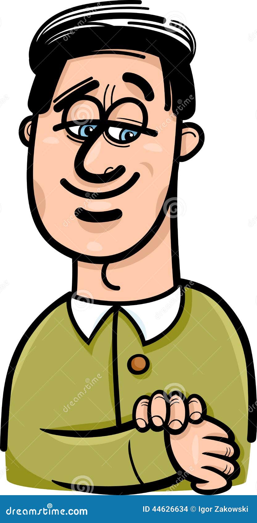 Happy Man Cartoon Illustration Stock Vector - Illustration of graphic ...