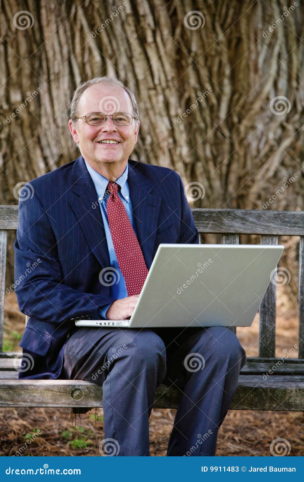 Happy Man on Computer stock image. Image of laptop, traveling - 9911483