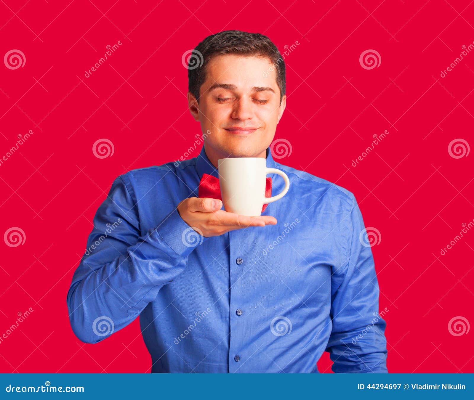 Happy man with cup stock image. Image of drink, expression - 44294697