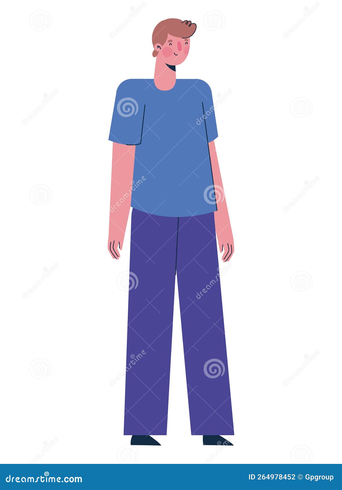 Happy man design stock vector. Illustration of happy - 264978452