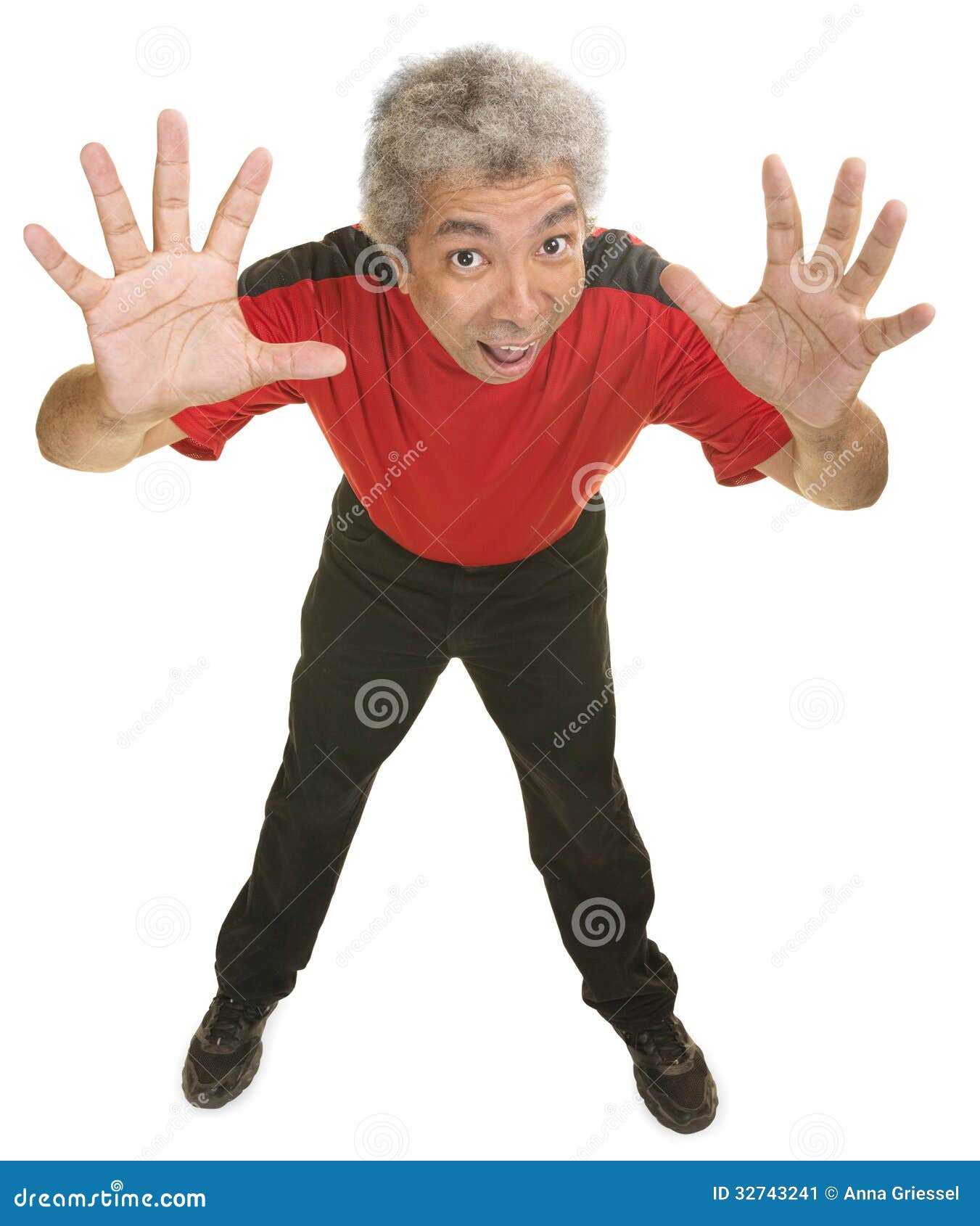 Happy Man with Hands Out stock image. Image of forward - 32743241