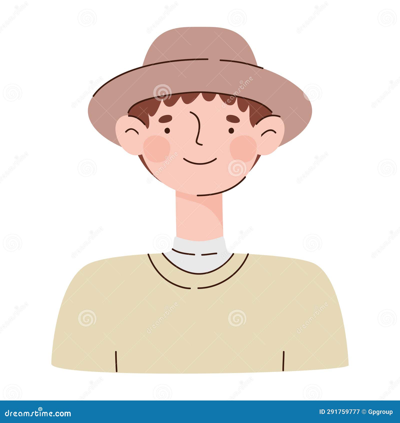 Happy man illustration stock illustration. Illustration of stylish ...