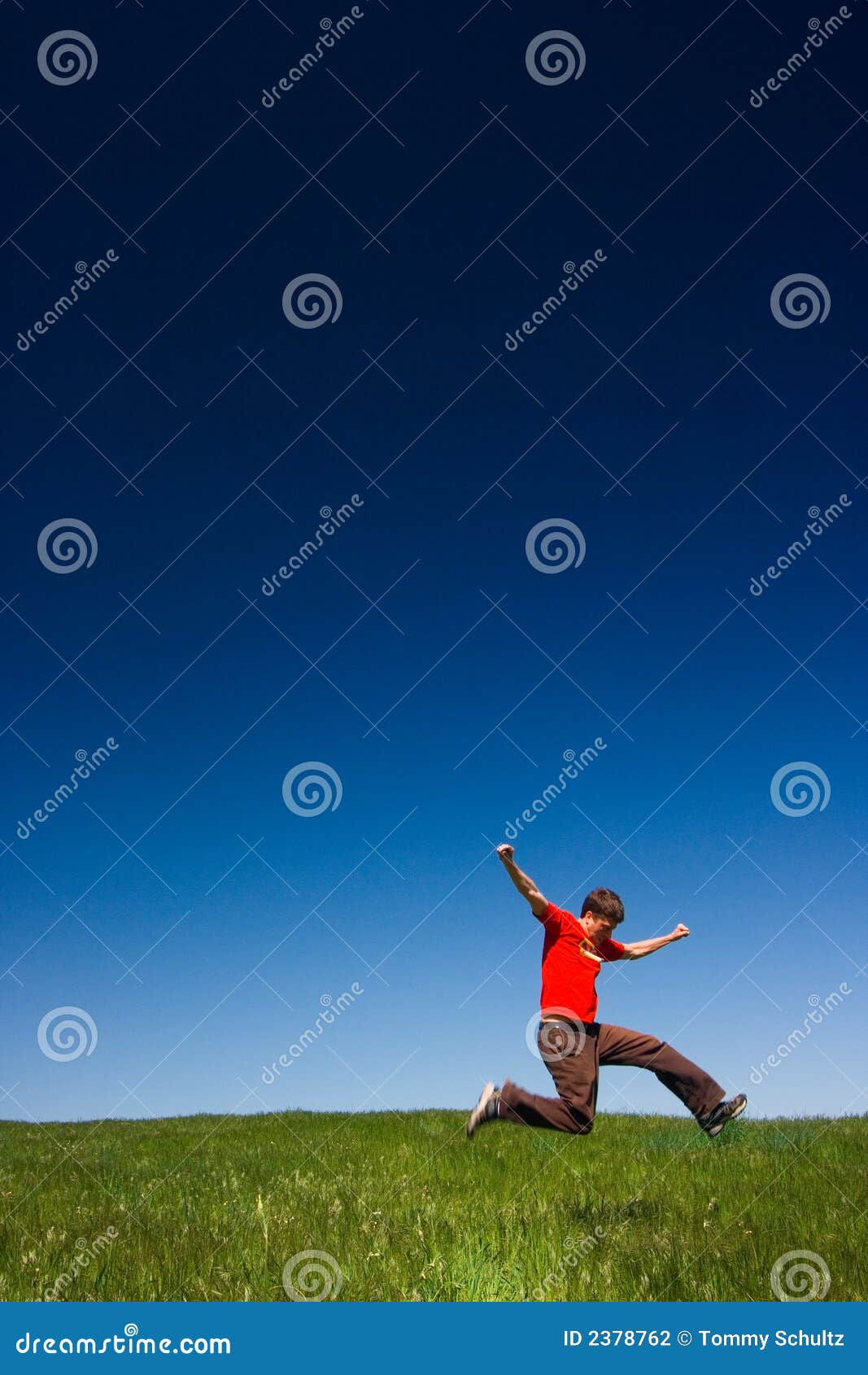 Happy man jumping stock photo. Image of male, attractive - 2378762