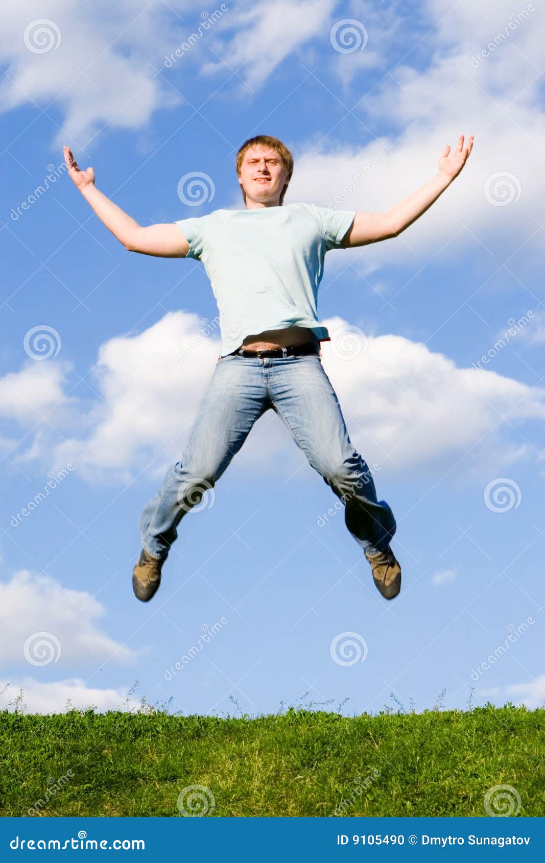 Happy man is jumping stock photo. Image of legs, action - 9105490