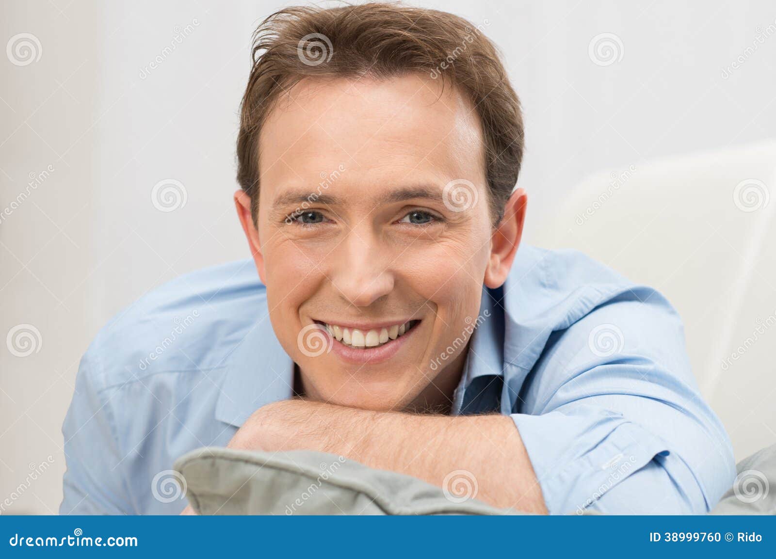 Happy Man Looking at Camera Stock Photo - Image of house, confident ...