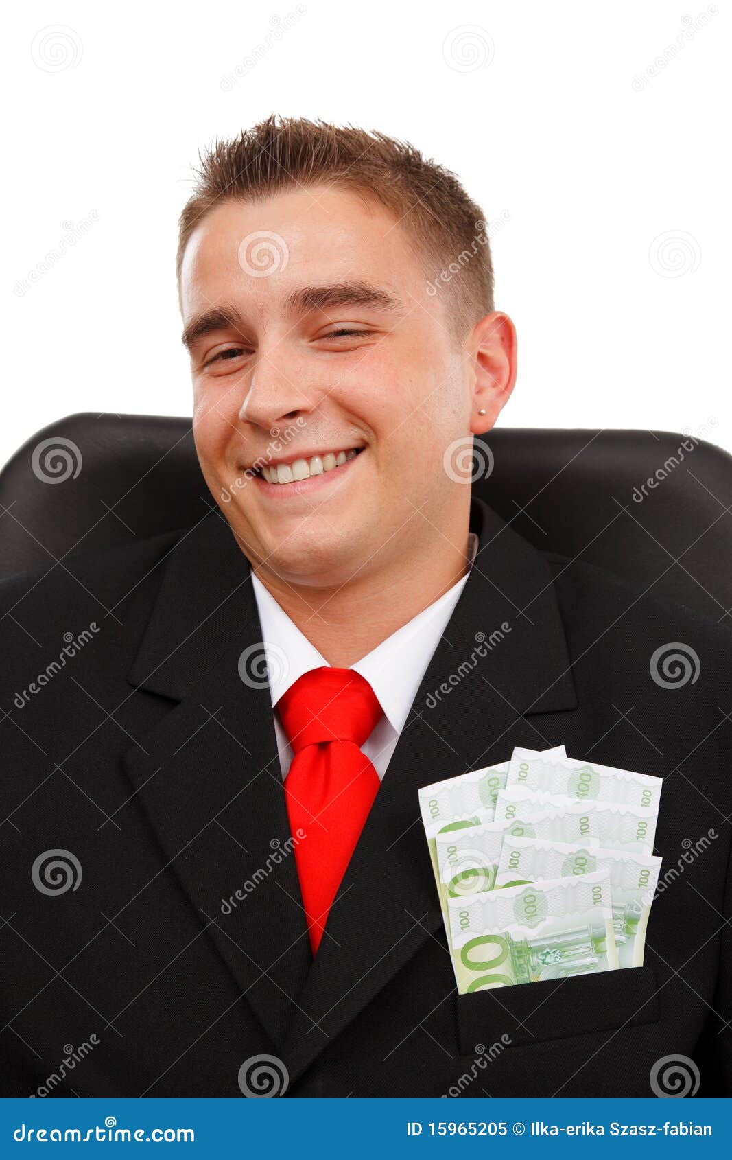Happy man with money stock image. Image of young, smile - 15965205