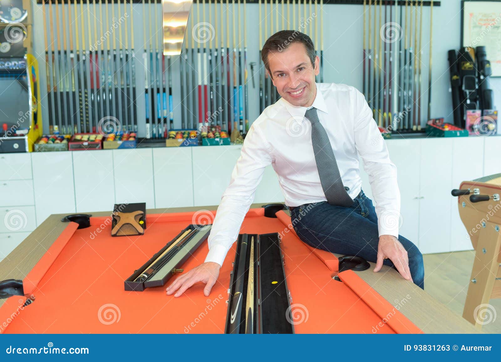 Happy Man Next To Paper Cutting Machine Stock Image - Image of printing ...