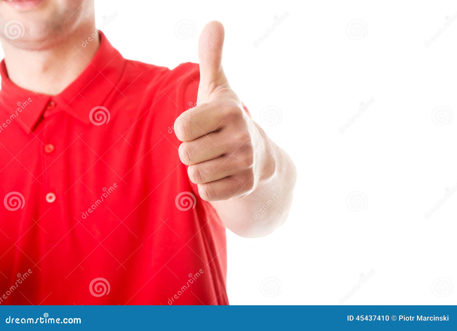 Happy Man with Ok Hand Sign Stock Photo - Image of face, studio: 45437410