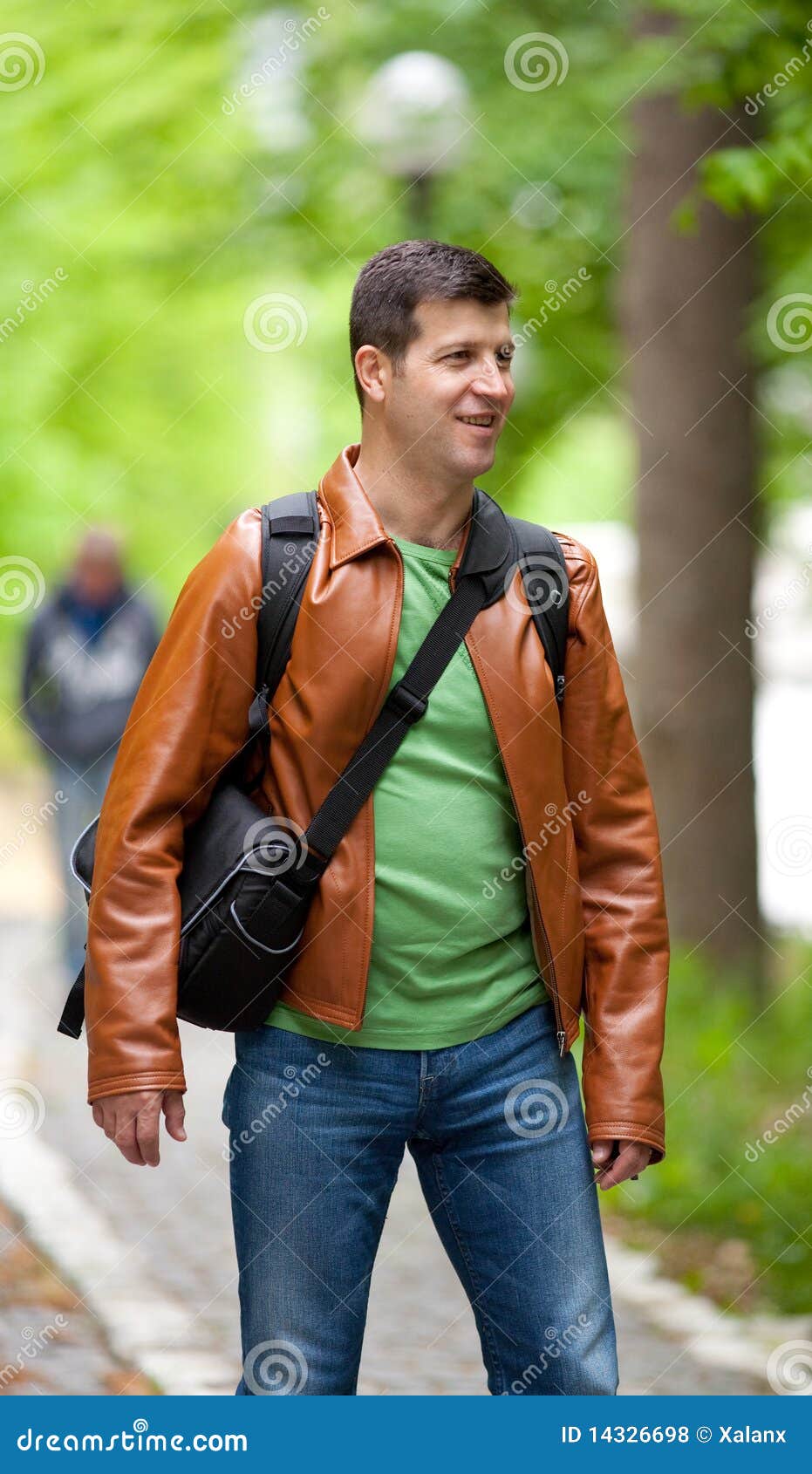 Happy man outdoor stock photo. Image of rural, nature - 14326698