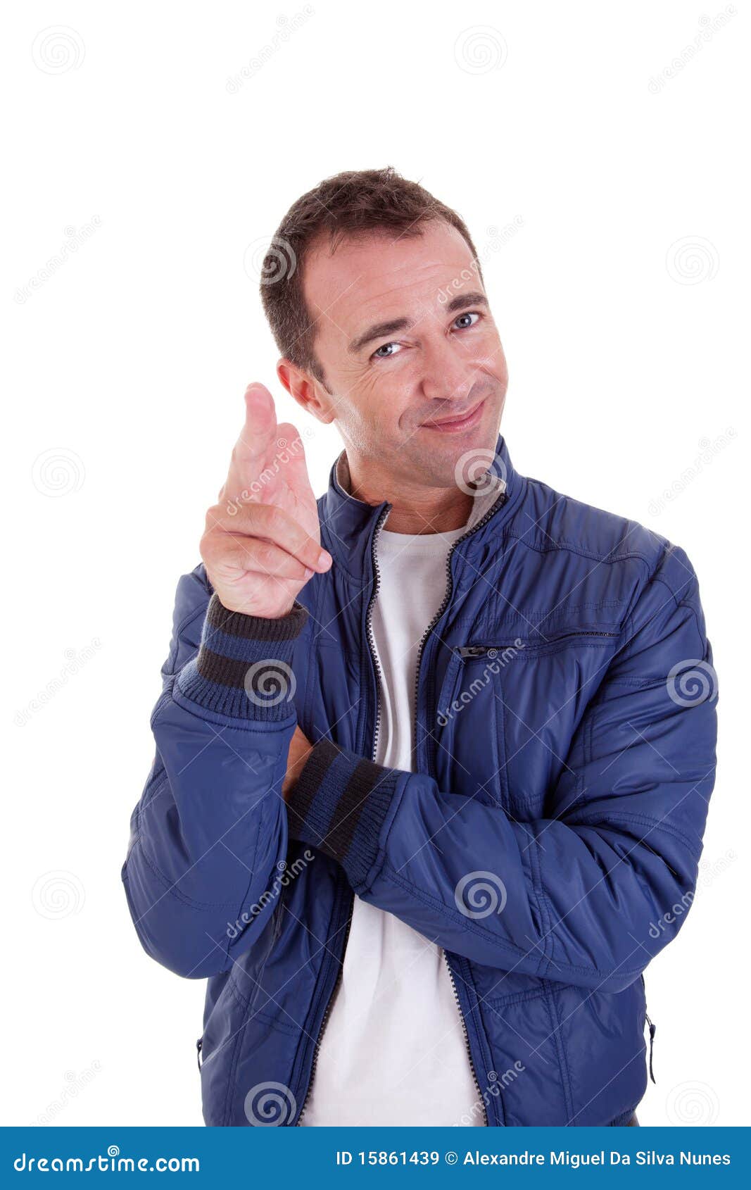 Happy man pointing stock image. Image of hand, office - 15861439