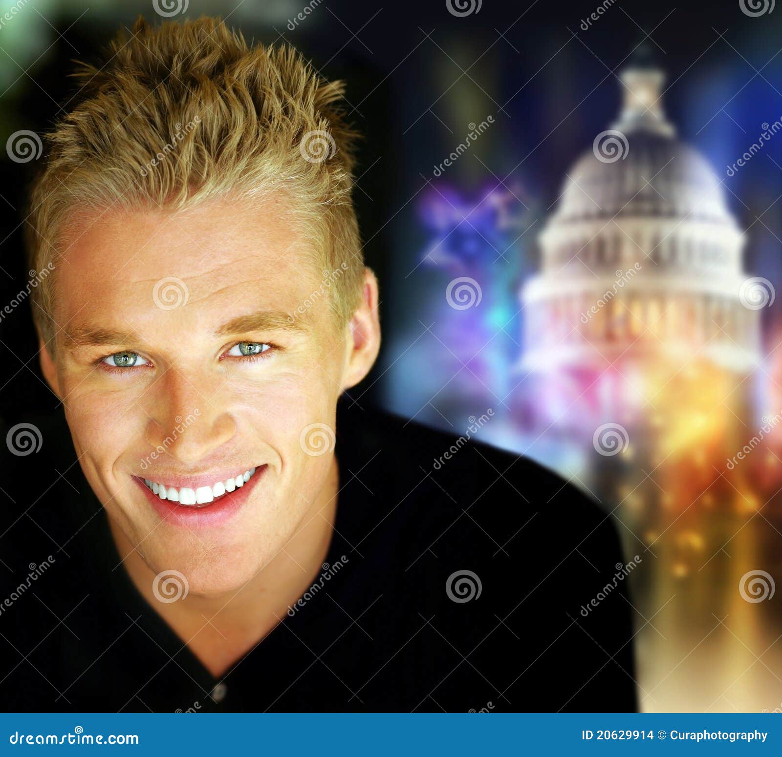 Happy man in politics stock photo. Image of good, america - 20629914