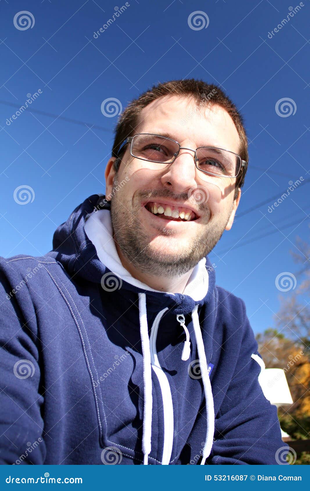 Happy man portrait stock image. Image of joyful, face - 53216087
