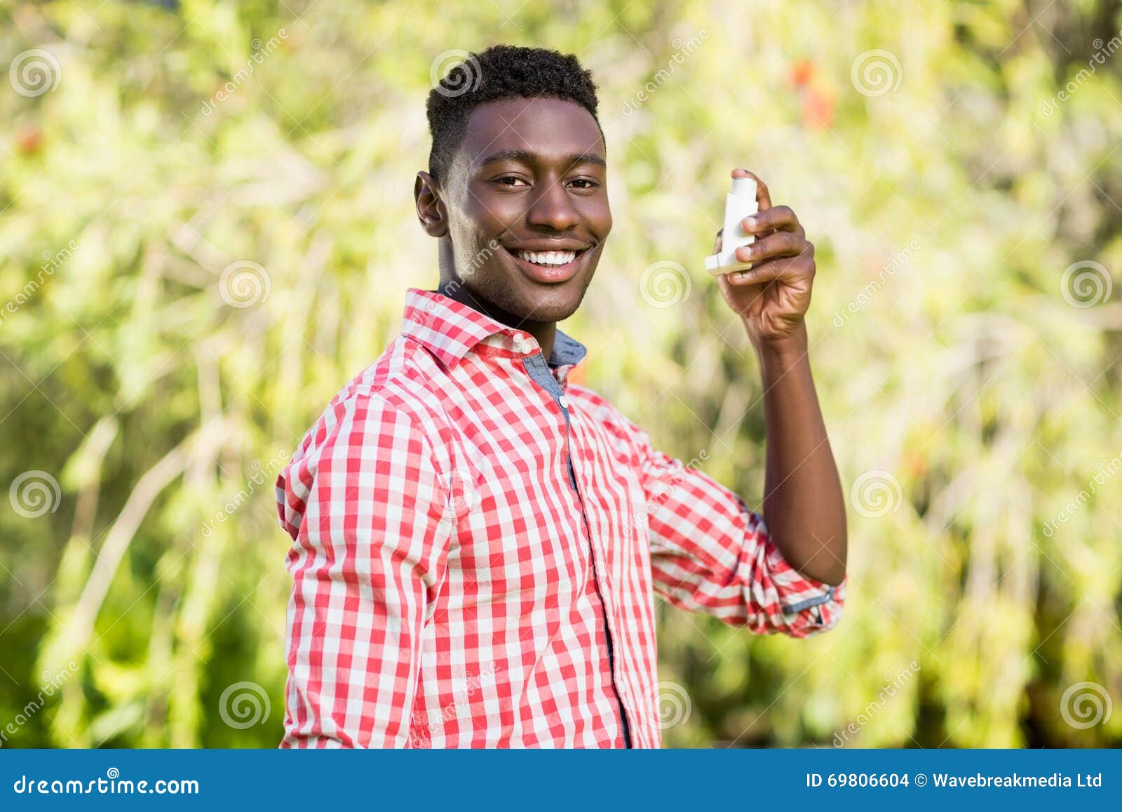 Happy Man Posing and Holding an Object Stock Photo - Image of isolation ...
